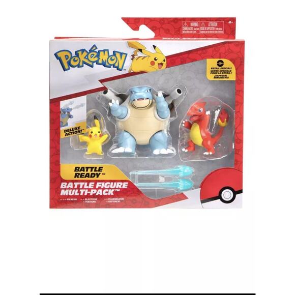 Jazwares | Toys | Pokemon Battle Figure Multipack 3inch Pikachu ...